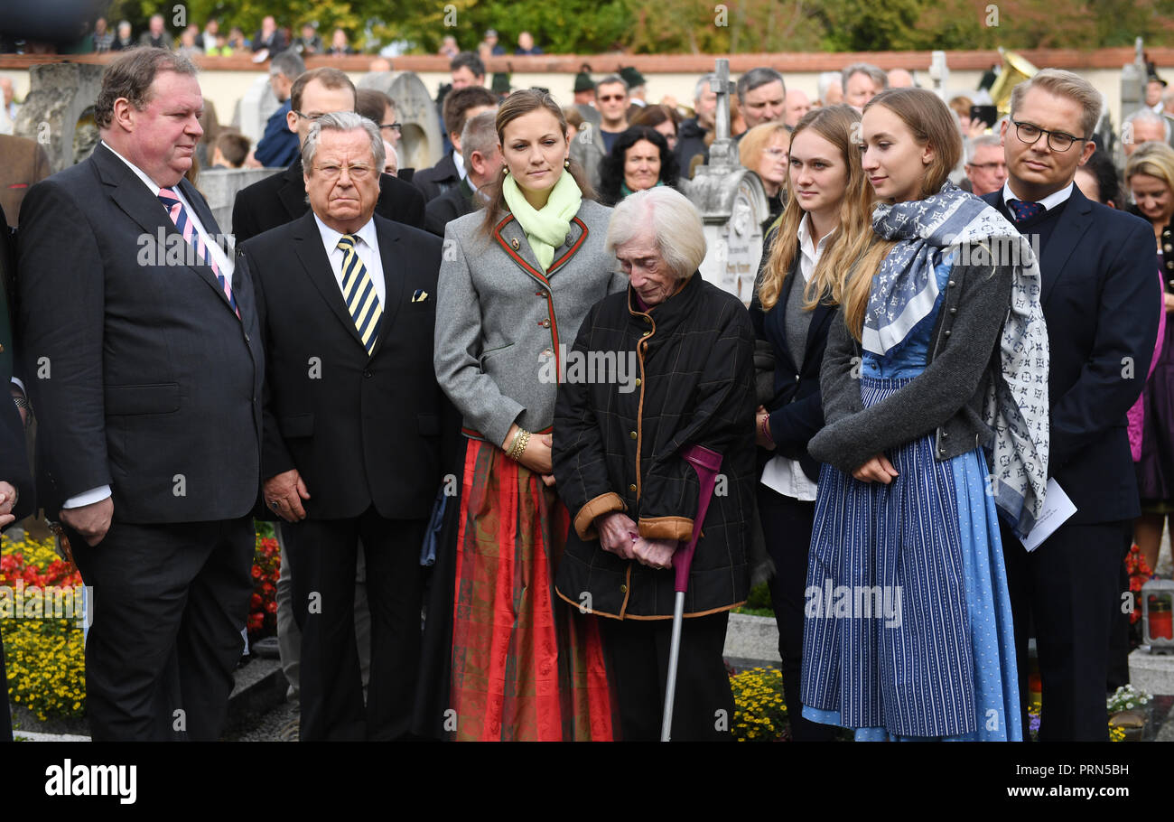 Rott am Inn, Bayern. Okt, 2018 03. Mitglieder von Franz Josef Strauß ...