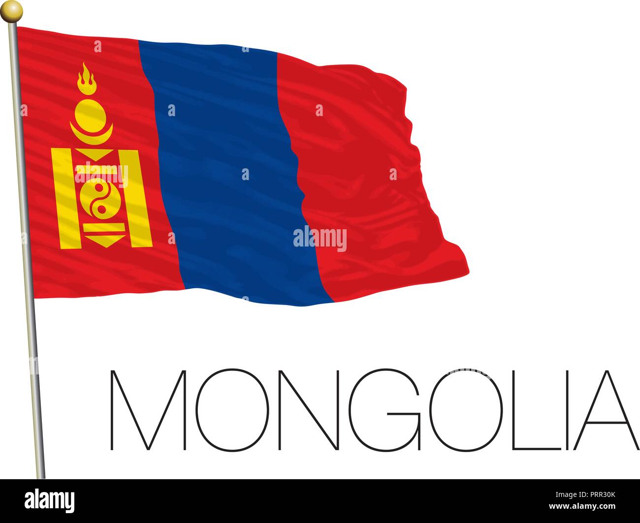 Mongolian flag Stock-Vektorgrafiken kaufen - Alamy