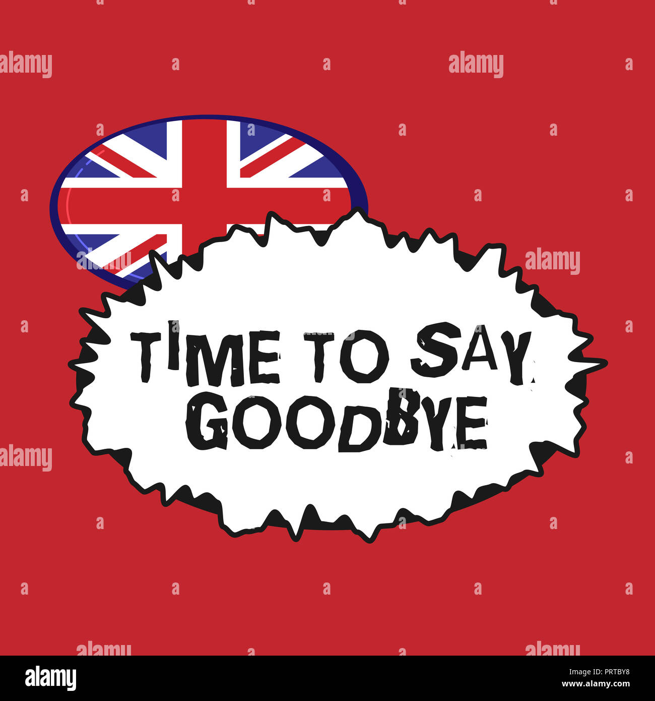 Schreiben Hinweis, Zeit, sich zu verabschieden. Business foto ...