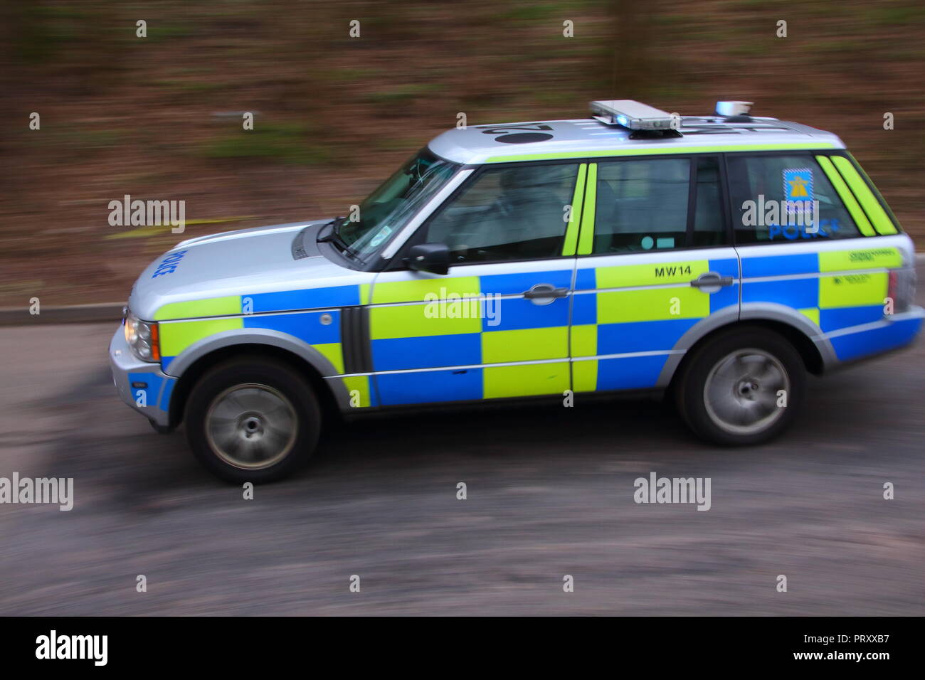 Ein Range Rover von der Autobahn Polizei Gruppe, hat jetzt bei ...