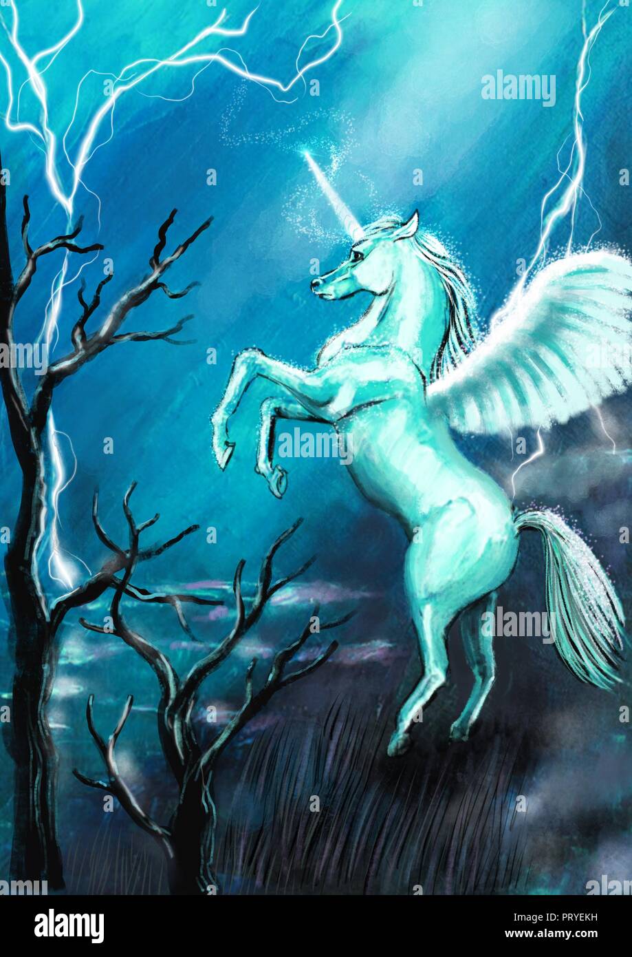 Mythologisches einhorn -Fotos und -Bildmaterial in hoher Auflösung - Seite 2 - Alamy
