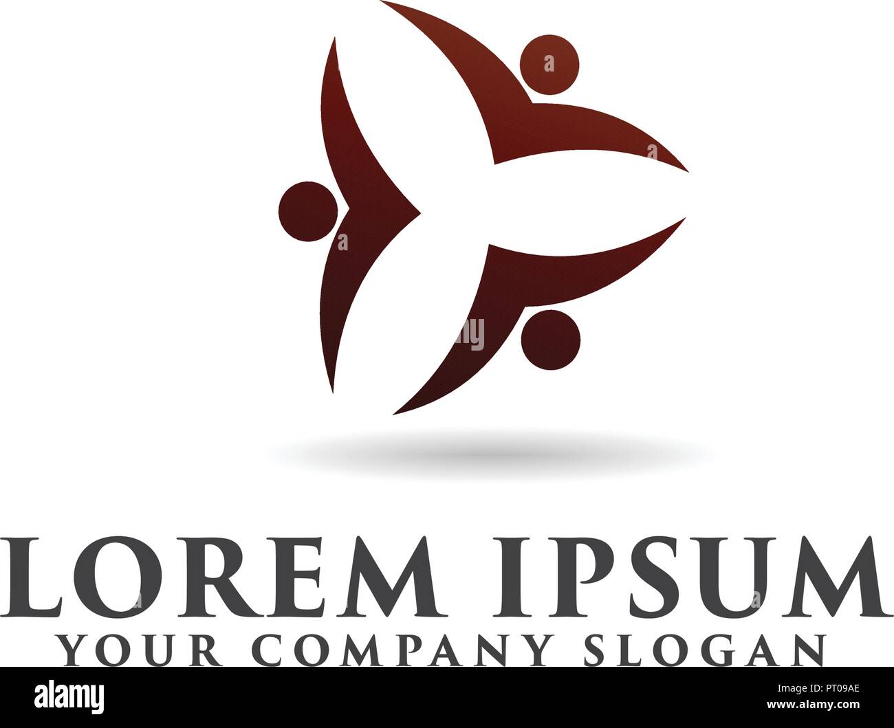 People Business und Beratung Logo. teamwork Gruppe Kommunikation Logo ...