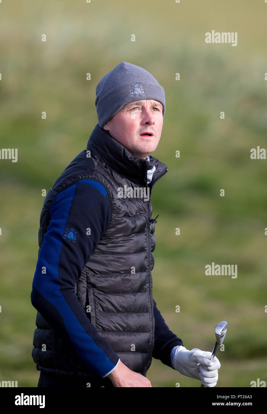 Carnoustie Golf Links Carnoustie GroBbritannien. 6. Okt 2018. Alfred Dunhill Links Championship dritte Runde Sanger Tom Chaplin Credit Aktion plus Sport Alamy leben Nachrichten Stockfotografie Alamy