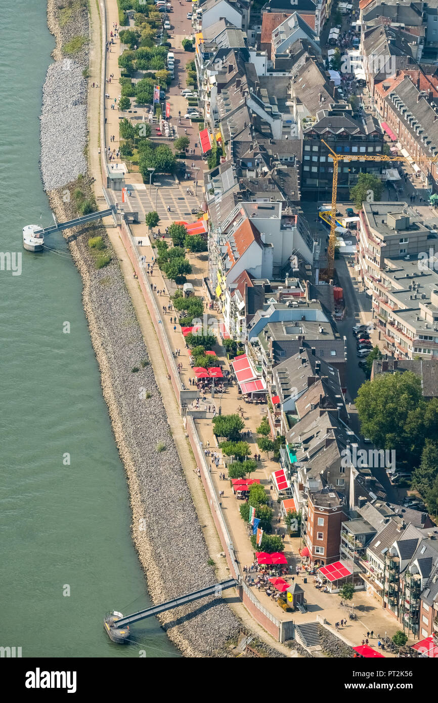 Rheinpromenade, Rhein, Emmerich, Niederrhein, Nordrhein-Westfalen ...