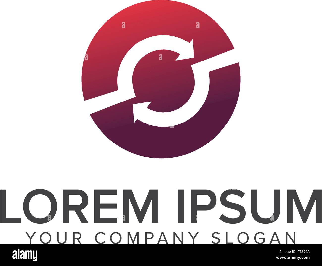 Rotation Logo Design Konzept Vorlage Stock-Vektorgrafik - Alamy