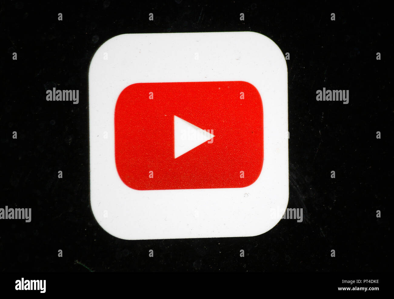 Das Logo der Marke/das Logo der Marke "Youtube", Dublin, Irland ...