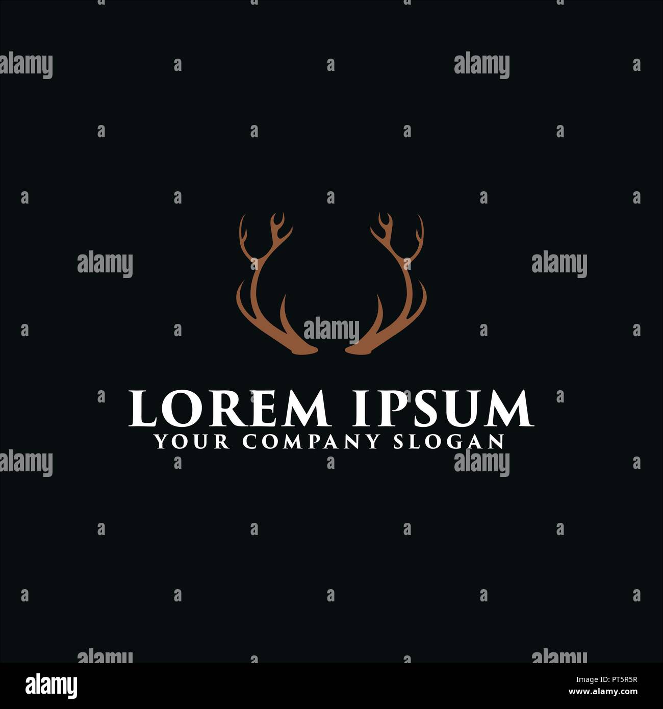 Geweih logo Stock-Vektorgrafiken kaufen - Alamy