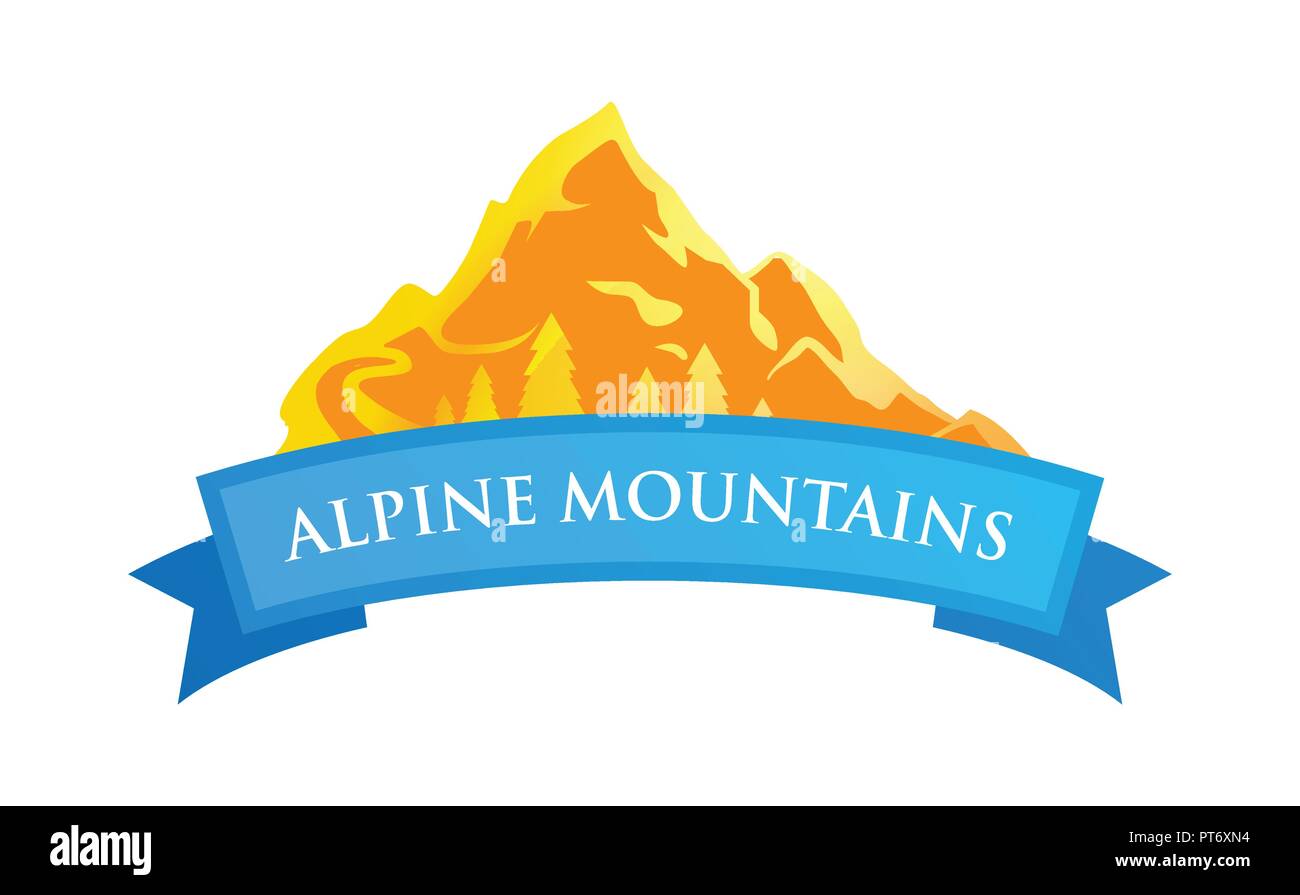Alpensymbol Stock-Vektorgrafiken kaufen - Alamy