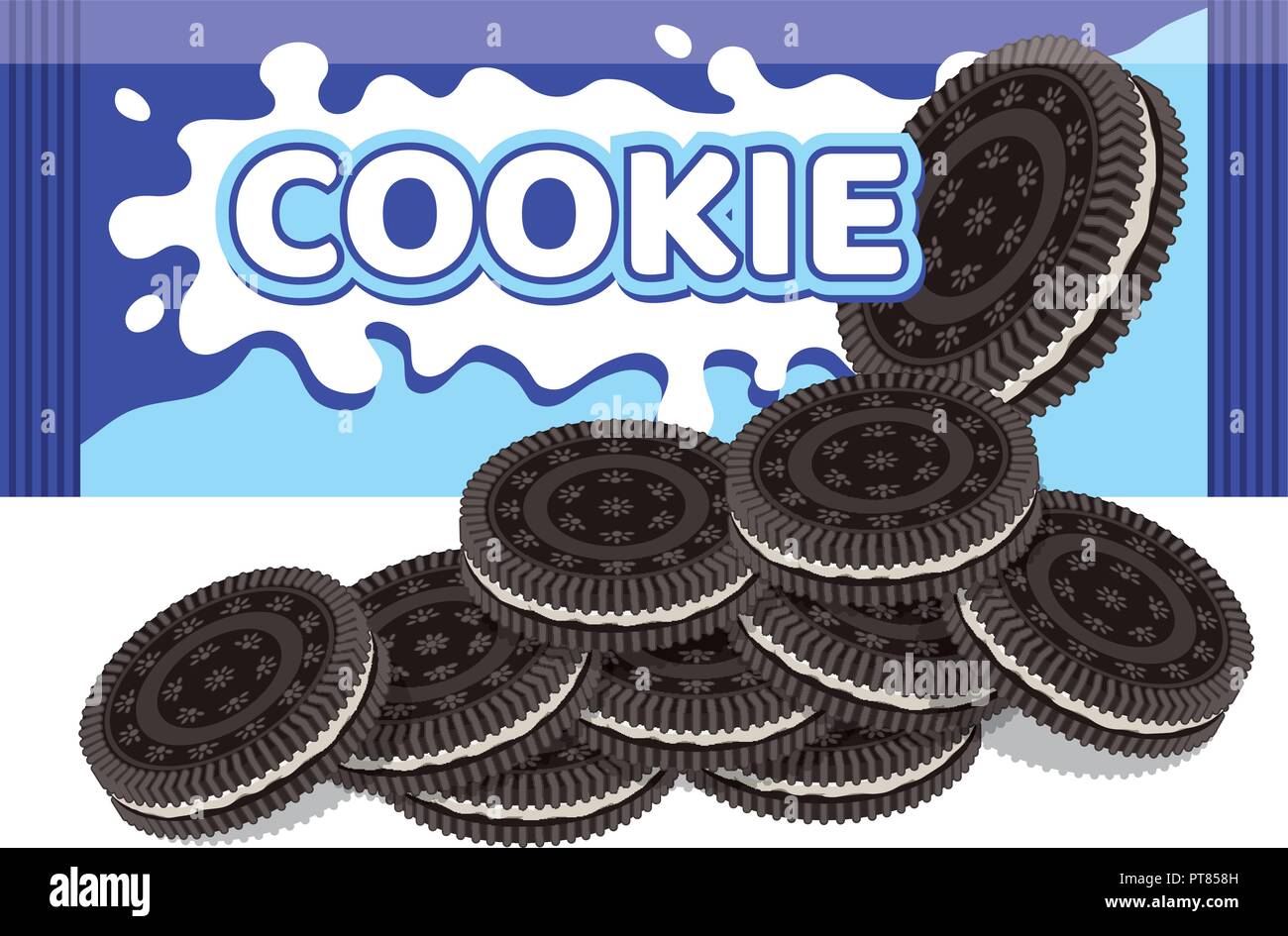 Milch milch oreo Stock-Vektorgrafiken kaufen - Alamy