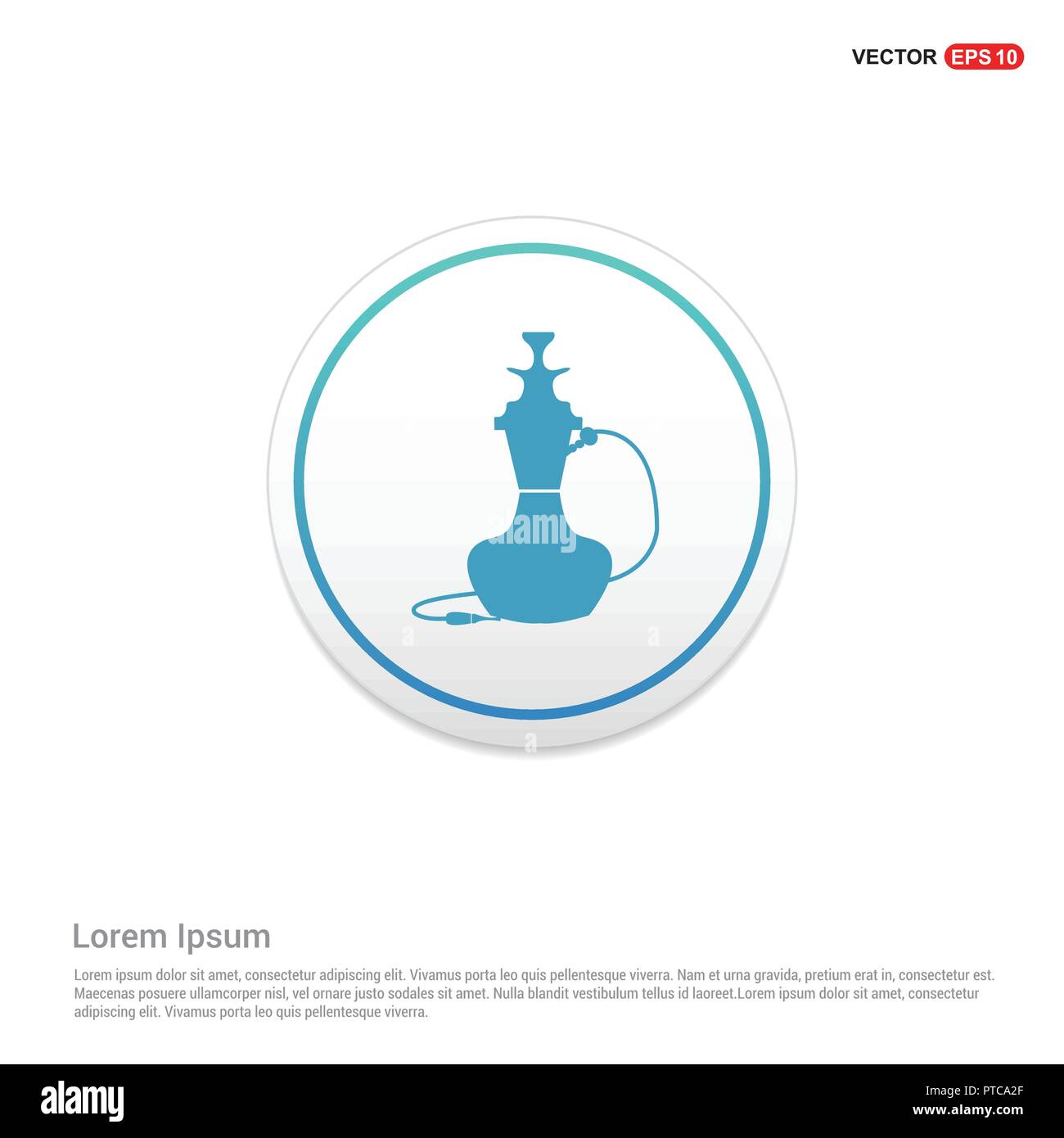 Shisha Symbol Hexa weißen Hintergrund Symbol Vorlage - Gratis Vektor ...