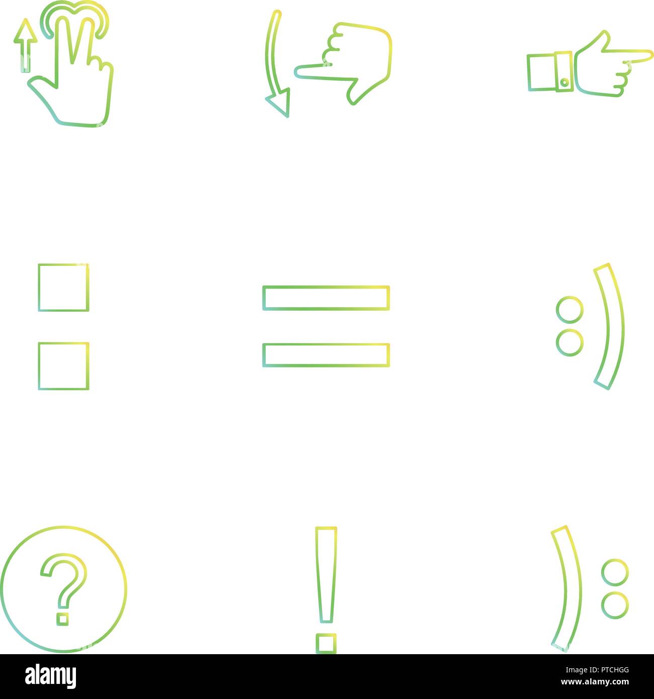 Mathematik, emoji, ist gleich, Hände, Zeiger, Pfeile, Richtungen ...