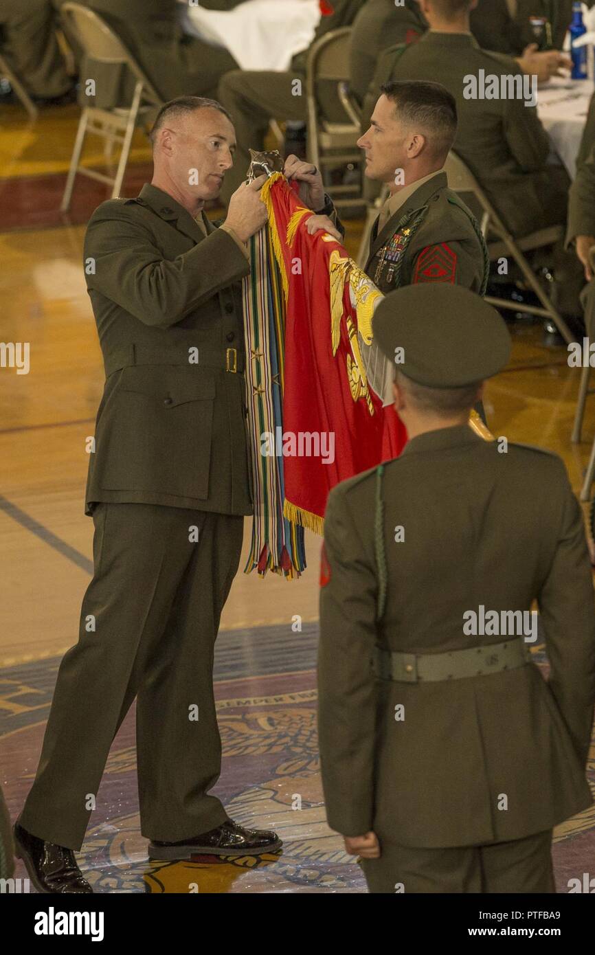 Us Marine Corps Oberstleutnant Gregory Gordon, kommandierender Offizier ...