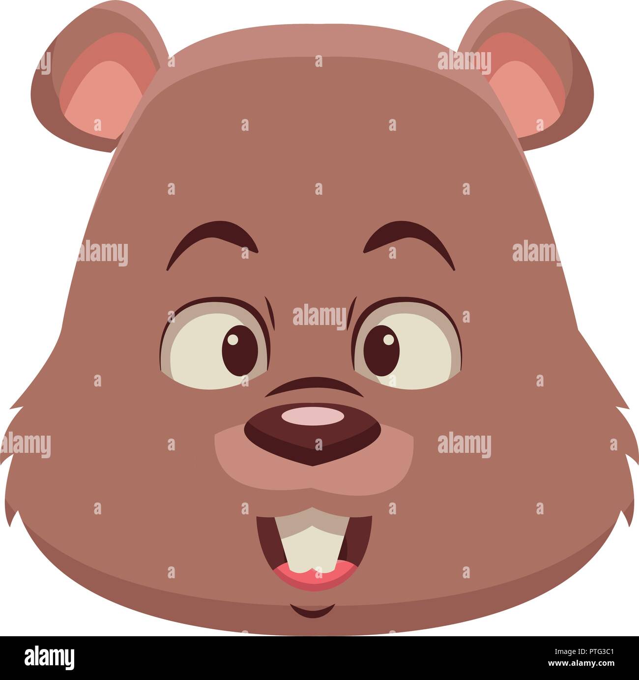 Cute smile beaver cartoon -Fotos und -Bildmaterial in hoher Auflösung ...