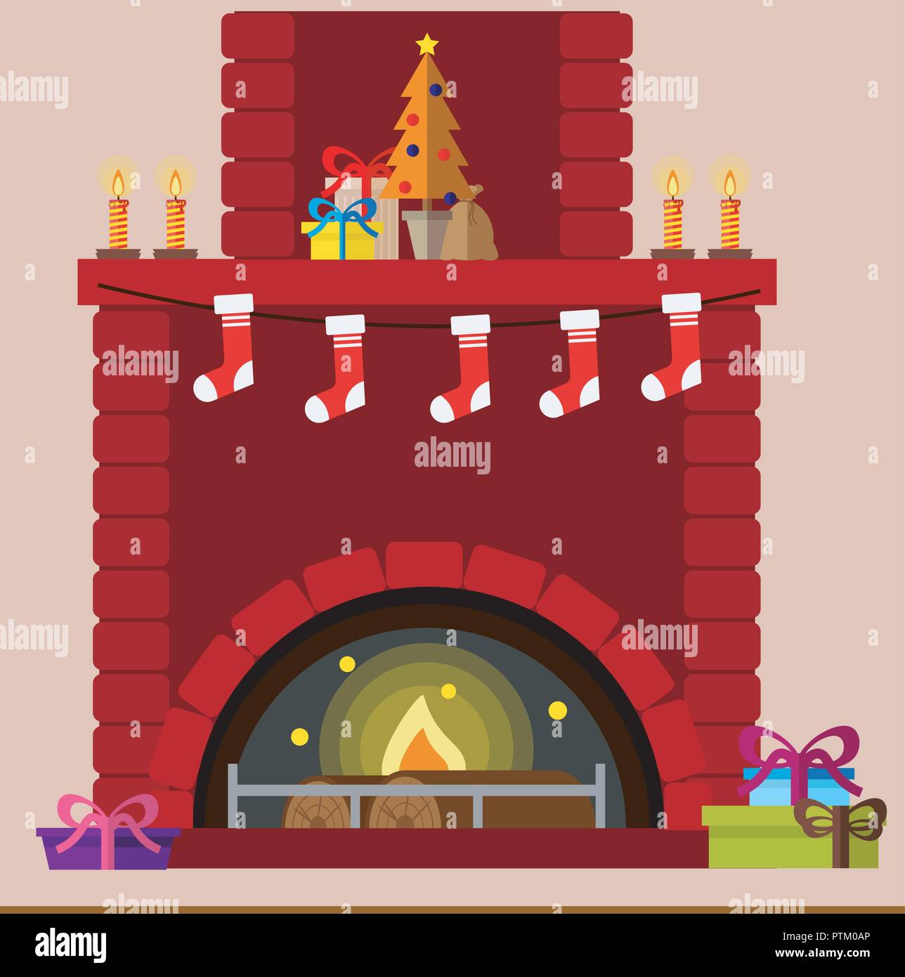 Fireplace cartoon -Fotos und -Bildmaterial in hoher Auflösung – Alamy