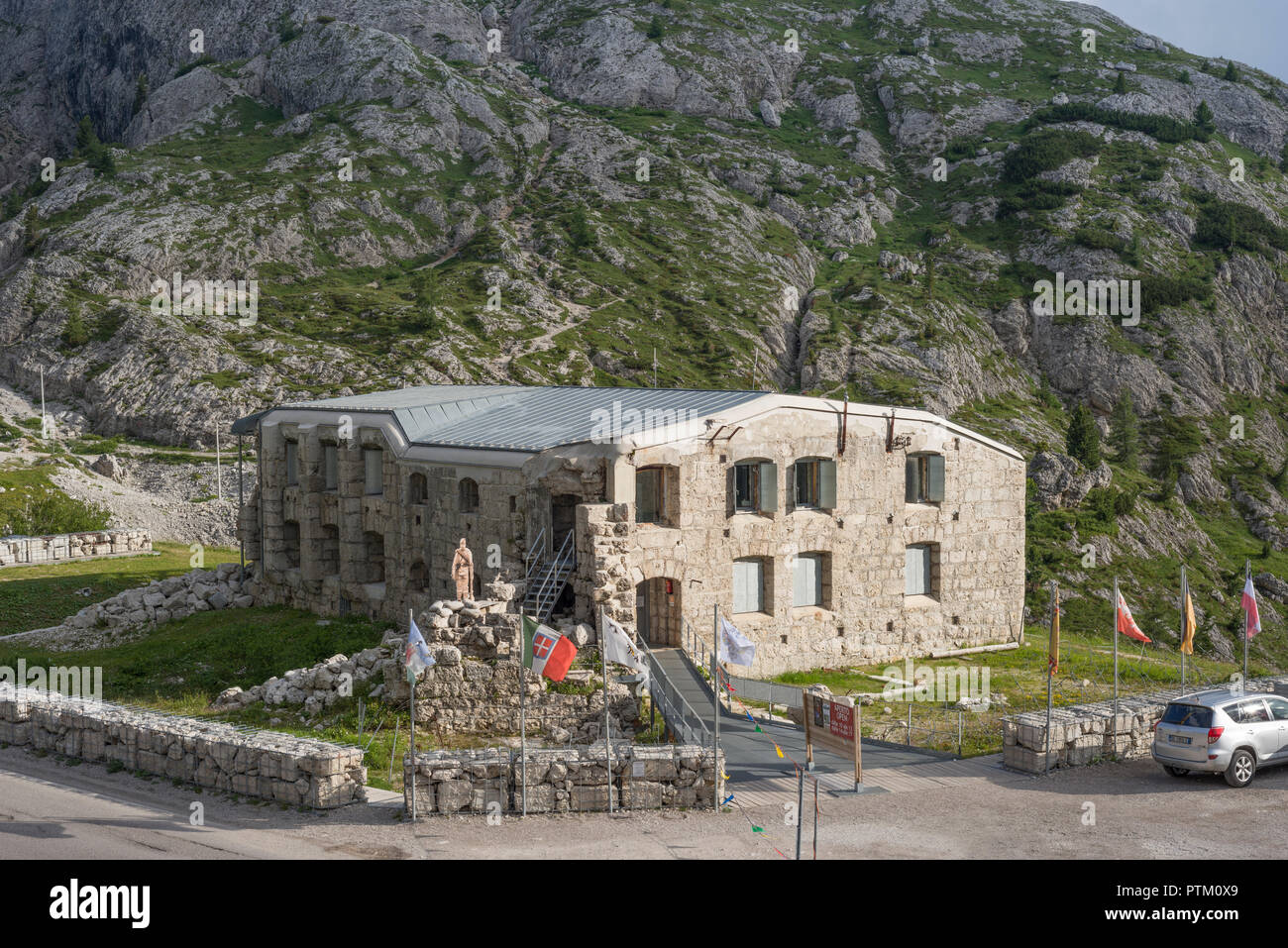 Museum des 1. Weltkrieges, ehemals Festung Tre Sassi, Valparola Pass ...