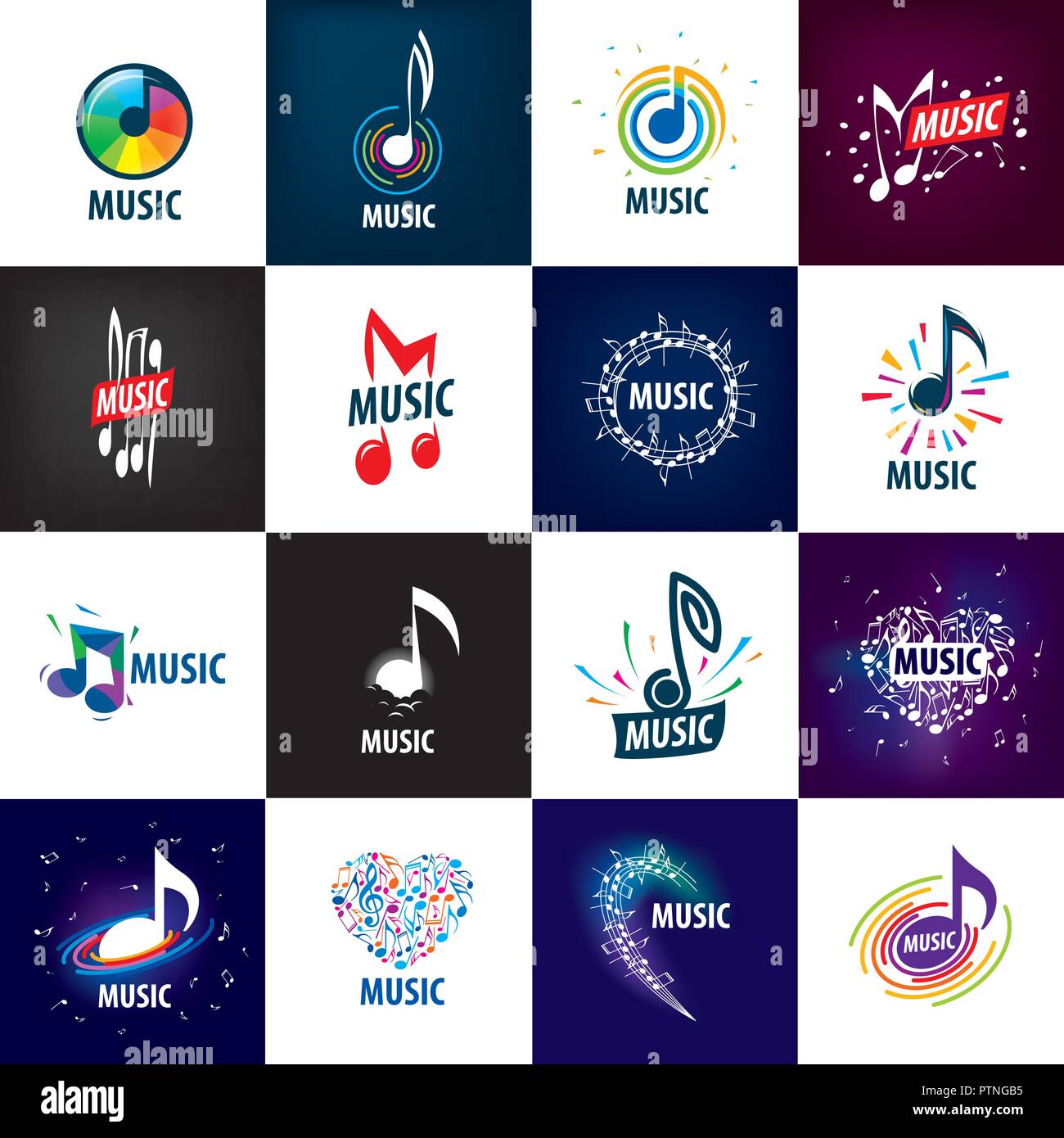 Musiknoten Herz Stock-Vektorgrafiken kaufen - Alamy