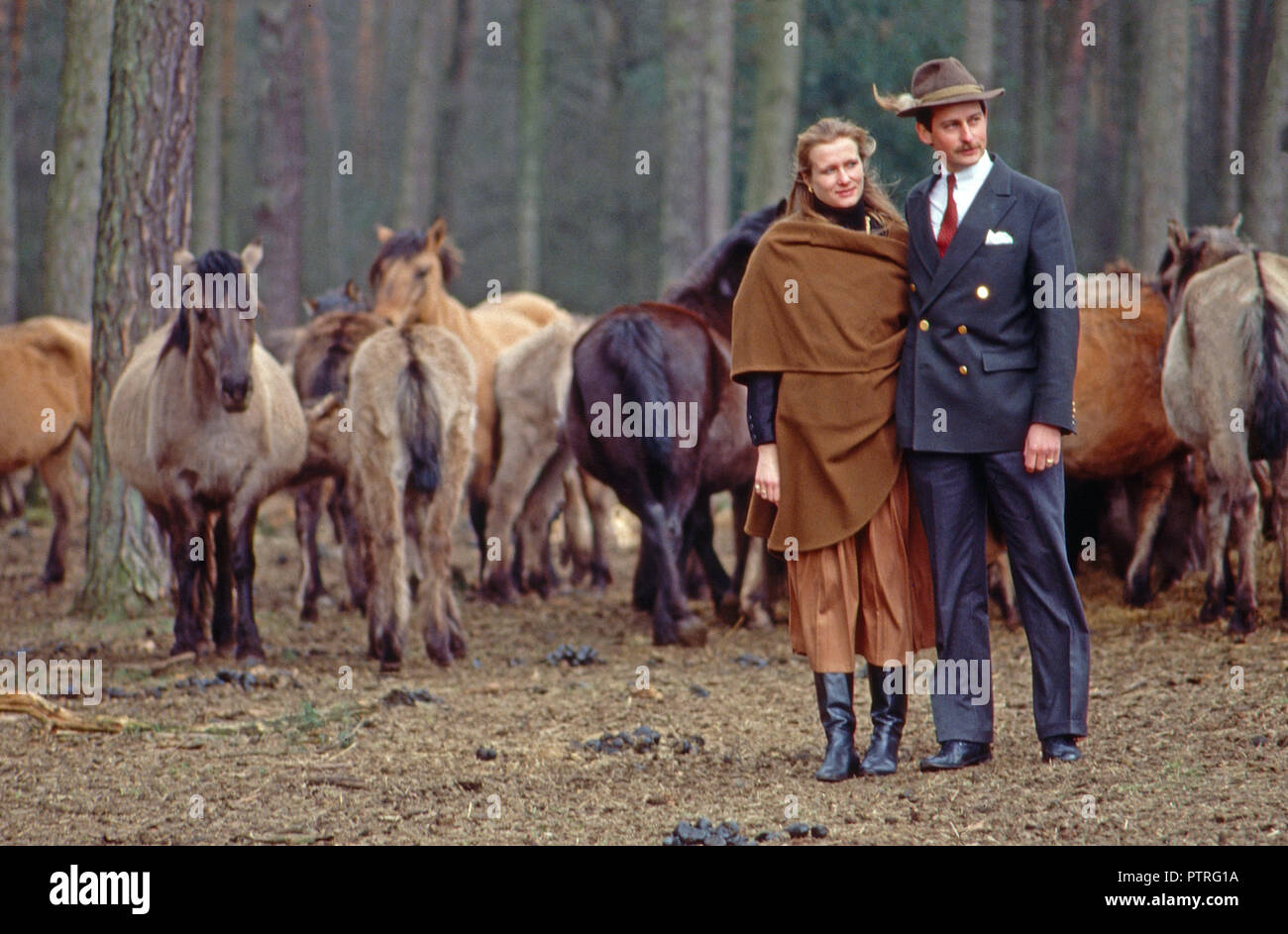 Rudolph Prinz von Croy mit Ehefrau Alexandra in Dülmen, Deutschland ...