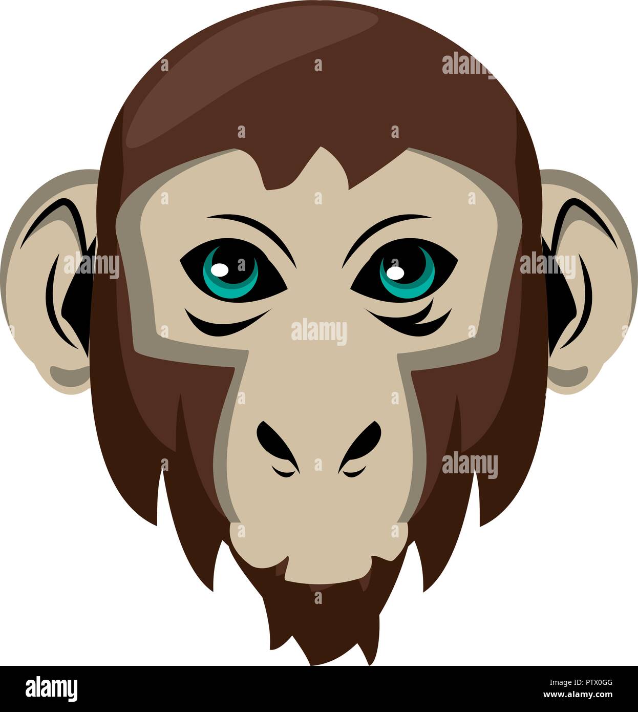 Affengesicht coole Skizze Vector Illustration graphic design Stock ...