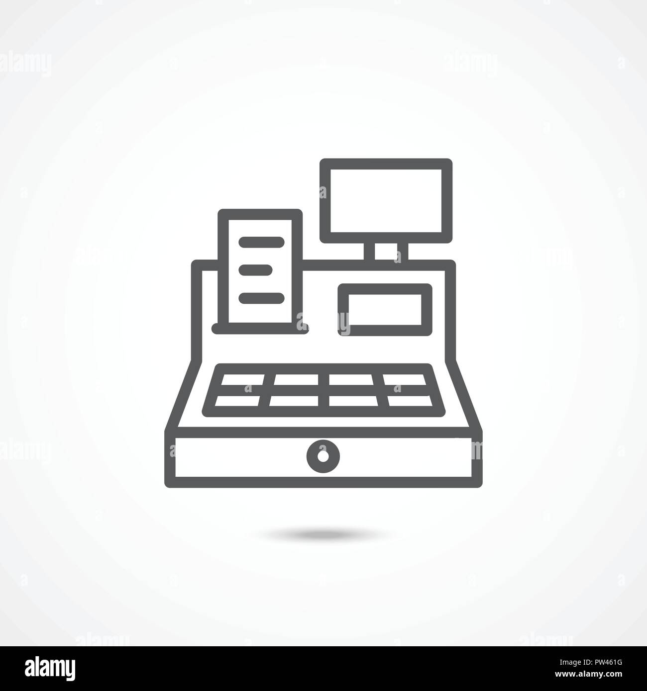Cash register machine icon symbol -Fotos und -Bildmaterial in hoher ...