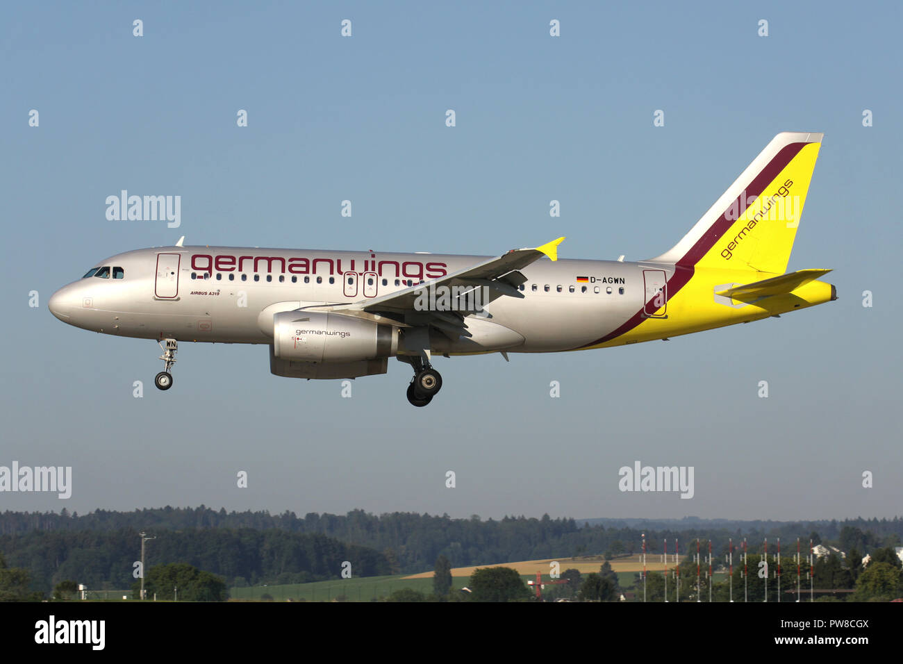 Germanwings Airbus A319-100 (alte Livery) Mit der Registrierung D-AGWN ...