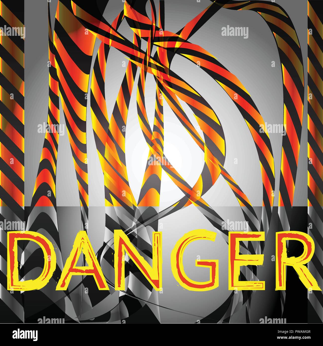 Muster für Banner Design. Wave vector Symbol Hintergrund. Gefahr Vektor ...