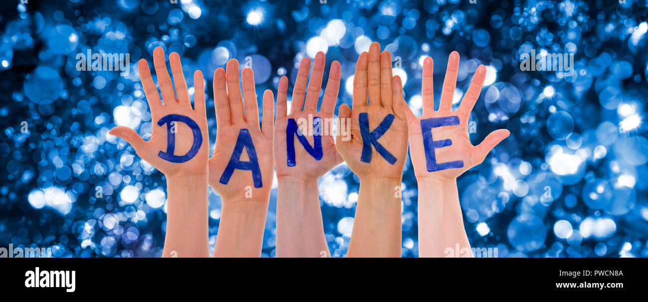 German word danke means thank -Fotos und -Bildmaterial in hoher ...