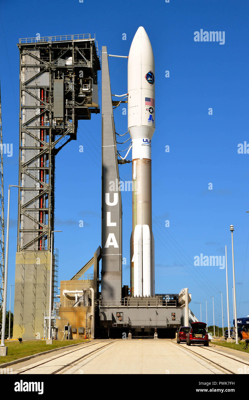 Cape Canaveral Air Force Station in Florida., 16. Oktober 2018 Ein ...