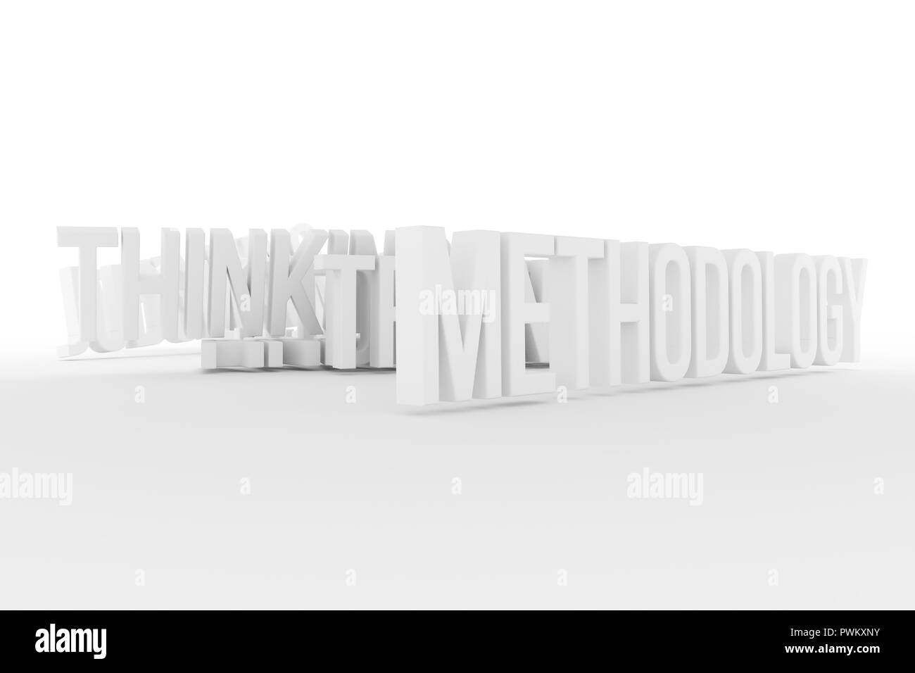 Methodik, Business konzeptionelle Grau oder Schwarz und Weiß B&W ...