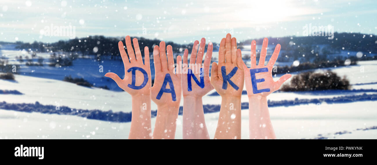 German word danke means thank -Fotos und -Bildmaterial in hoher ...