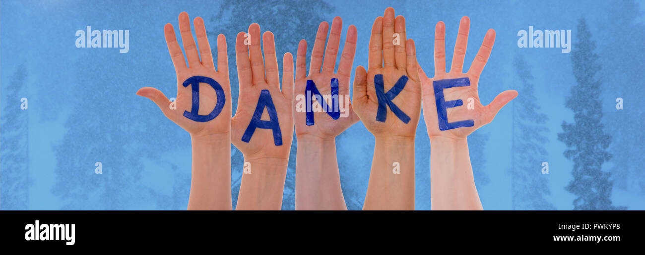 German word danke means thank -Fotos und -Bildmaterial in hoher ...