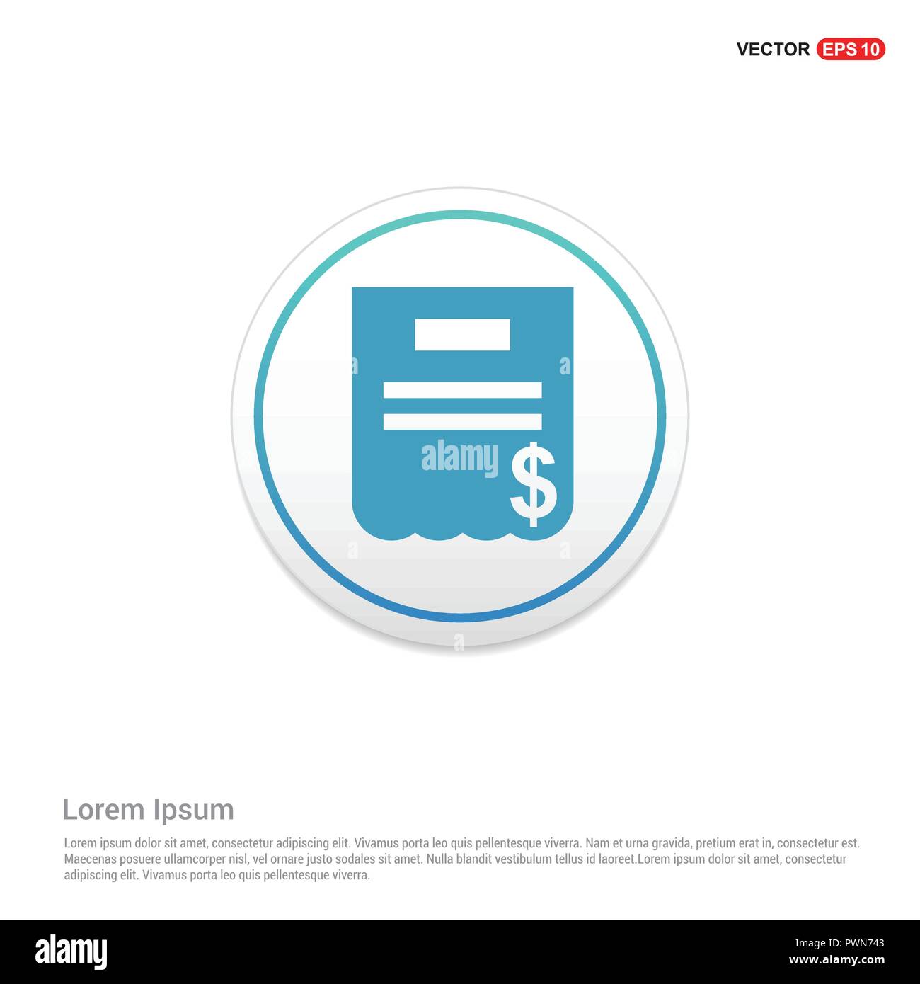 Rechnung Symbol Hexa weißen Hintergrund Symbol Vorlage - Gratis Vektor ...