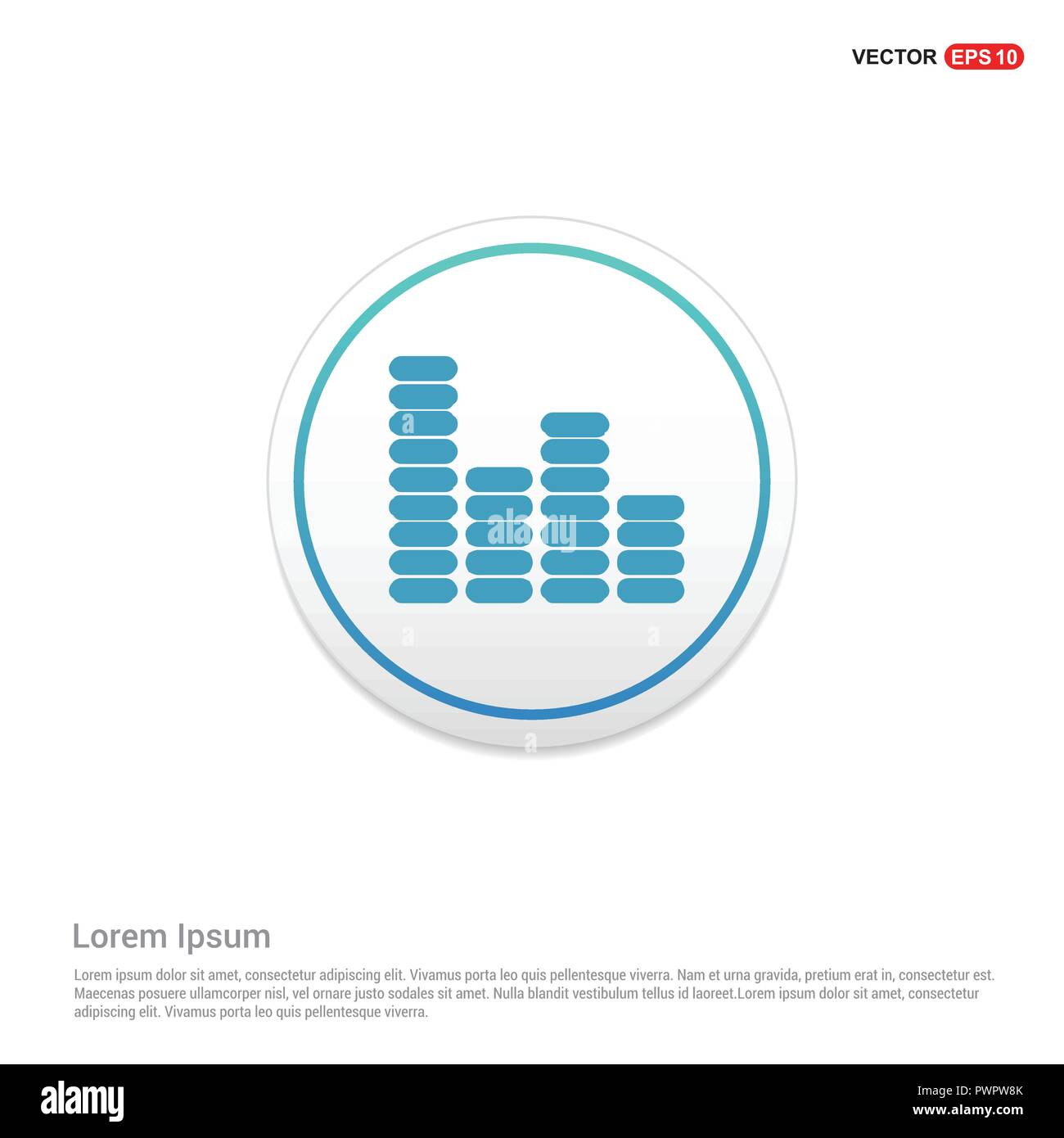 Equalizer Symbol Hexa weißen Hintergrund Symbol Vorlage - Gratis Vektor ...