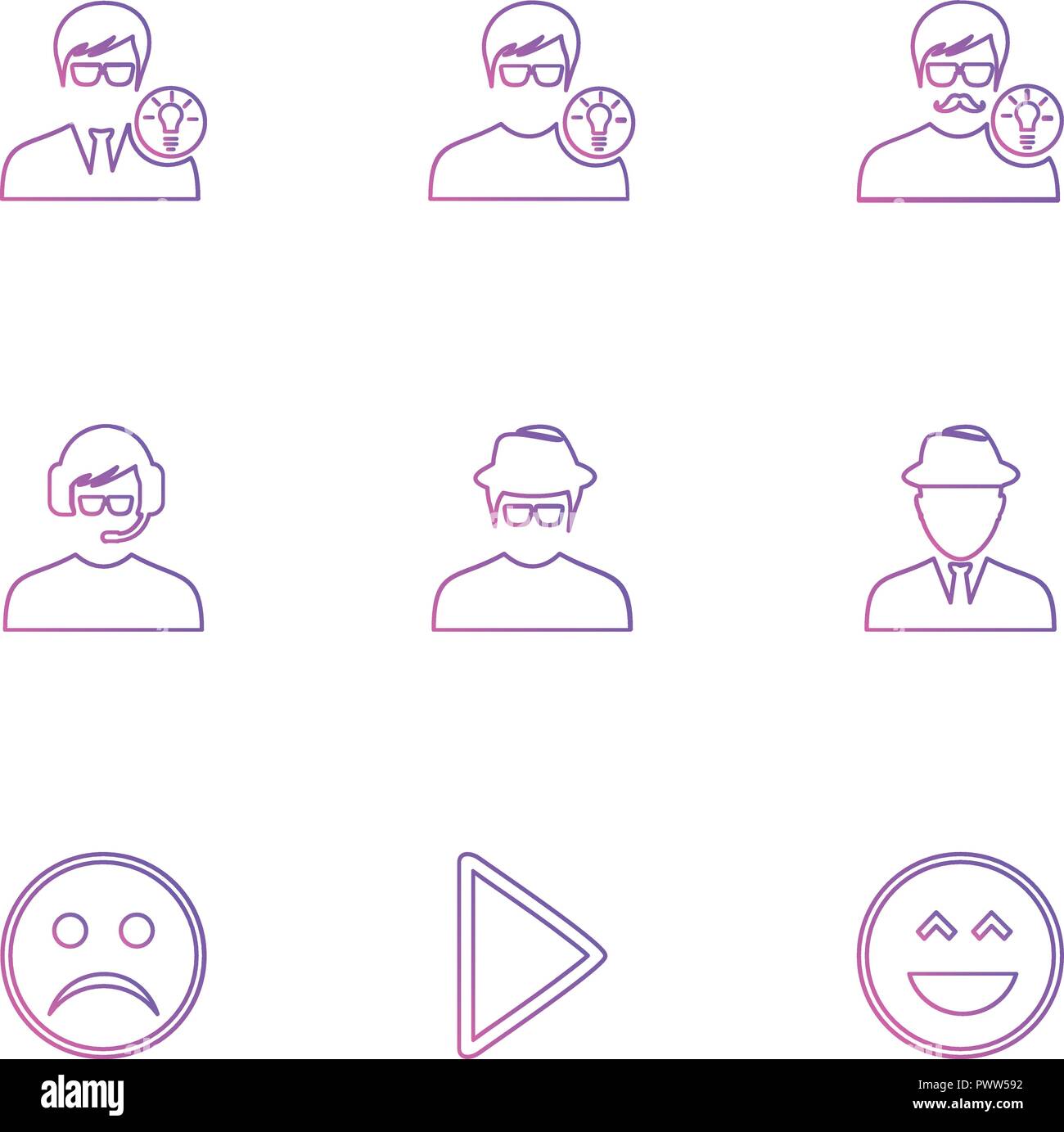 Avtar, Benutzer, Profil, Avatar, emoji, emoticon, Gesicht, Profil, Bild ...
