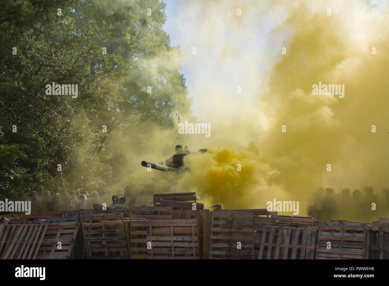 Us-Soldaten der 82nd Airborne Division, 3rd Battalion, 319 Field ...
