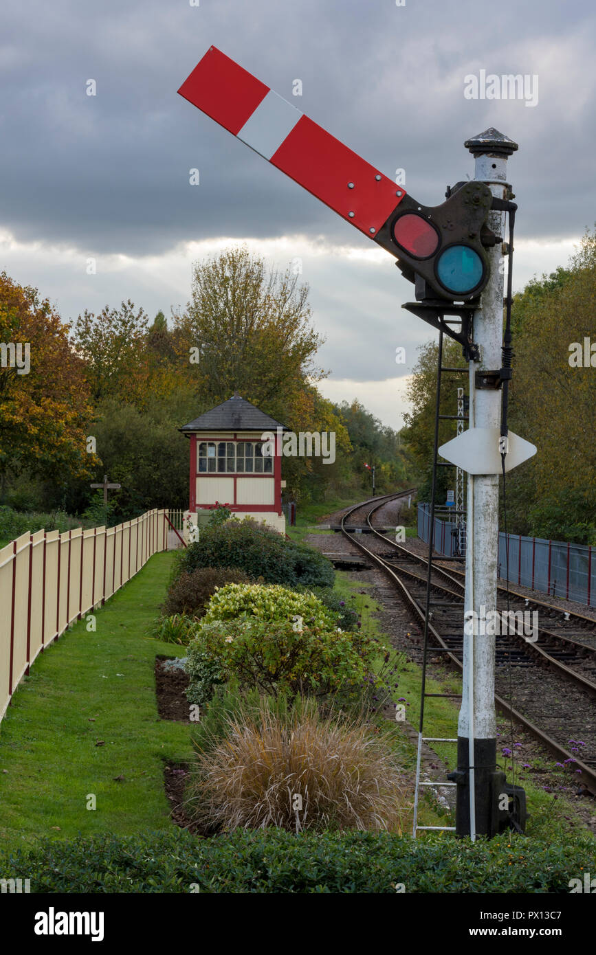 Die Nene Valley Railway an orton bloße, Peterborough, cambridgeshire ...