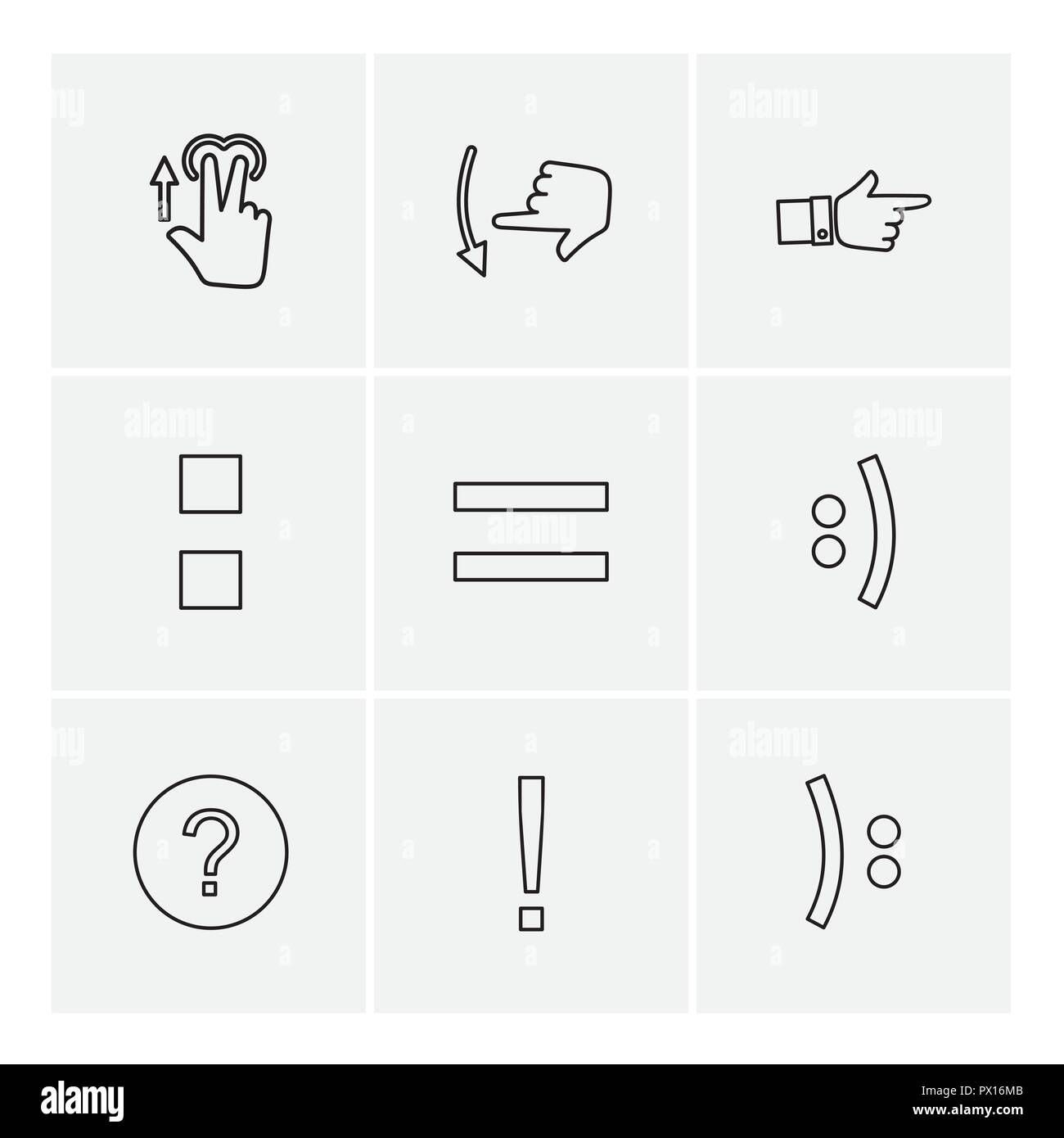 Mathematik, emoji, ist gleich, Hände, Zeiger, Pfeile, Richtungen ...