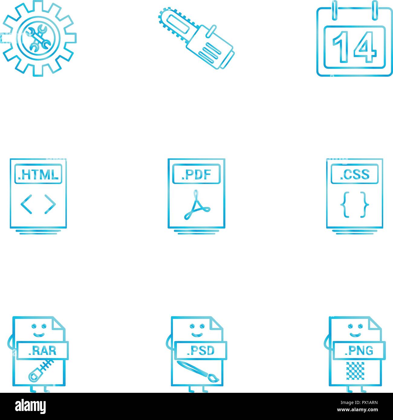 Gang, Cutter, Kalender, html-Datei, pdf-Datei, css-Datei komprimierte ...