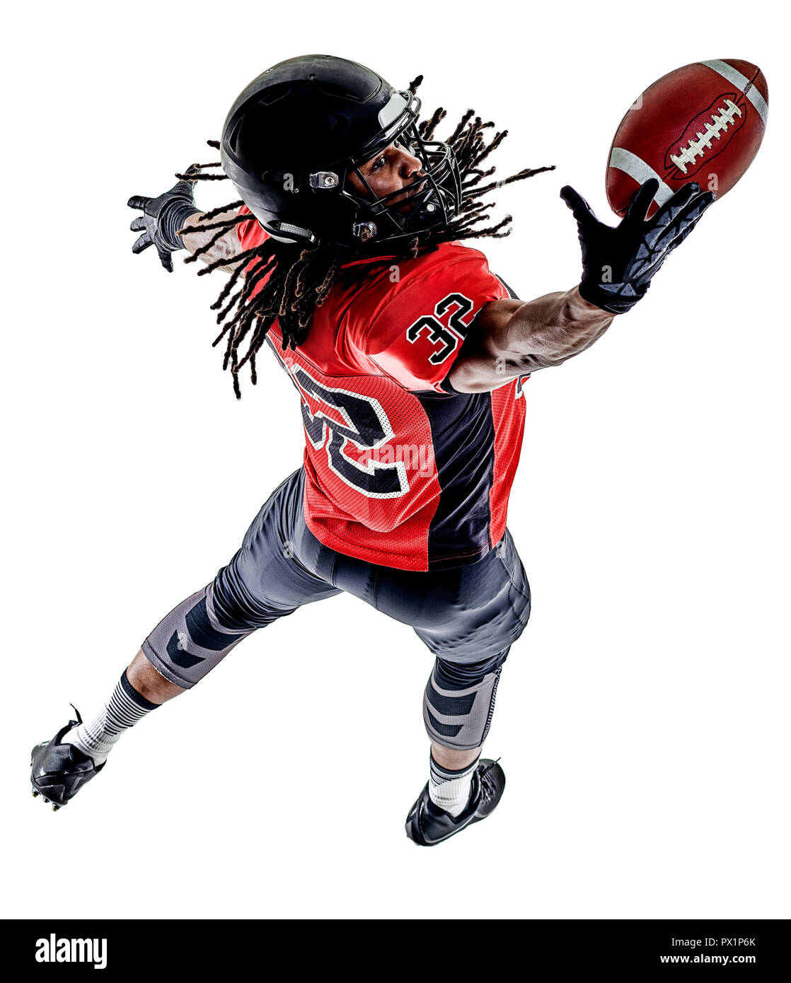 Action mann und fußball Ausgeschnittene Stockfotos und -bilder - Alamy