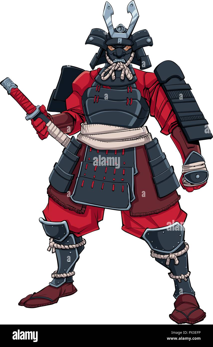 Ronin samurai stehend Stock-Vektorgrafiken kaufen - Alamy
