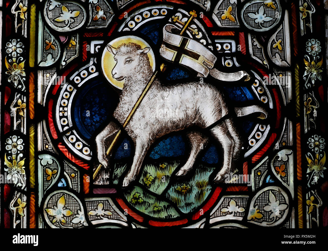 Agnus dei stained glass lamb -Fotos und -Bildmaterial in hoher ...
