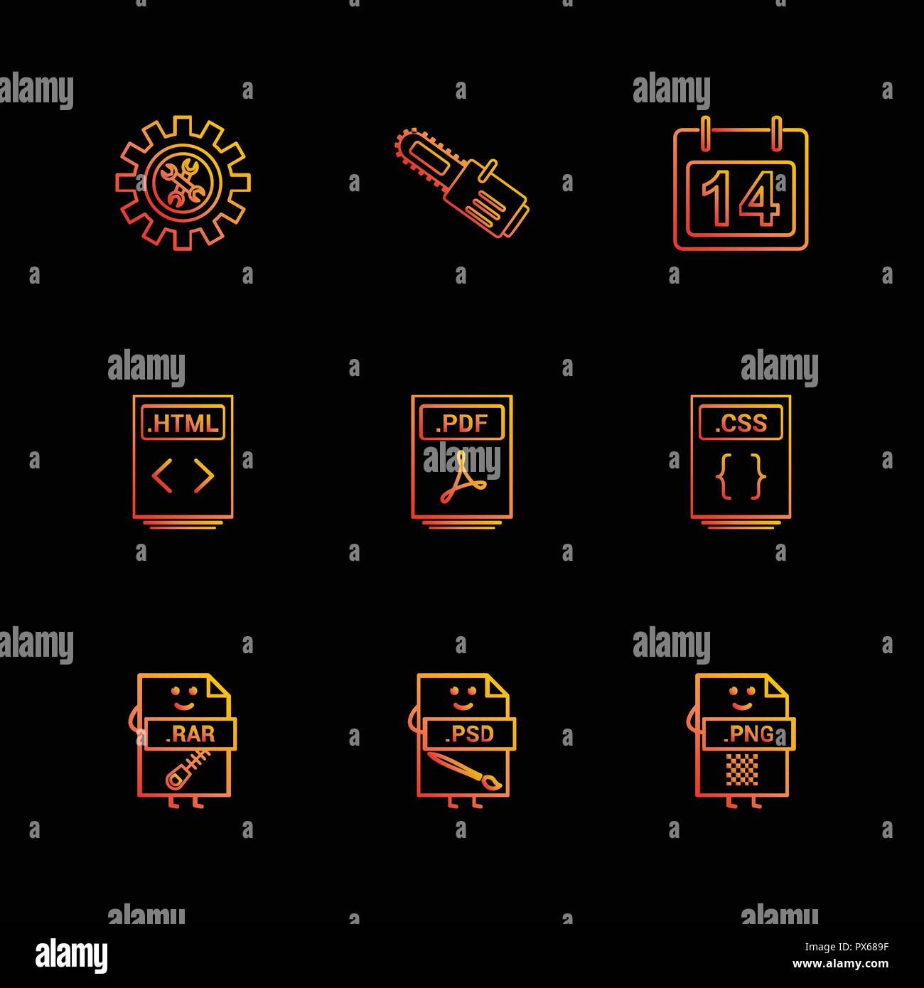 Gang, Cutter, Kalender, html-Datei, pdf-Datei, css-Datei komprimierte ...