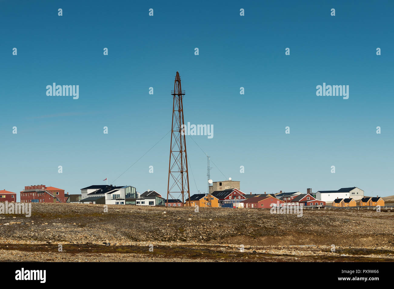 Alte Luftschiff Mast für das Luftschiff Norge von Umberto Nobile ...