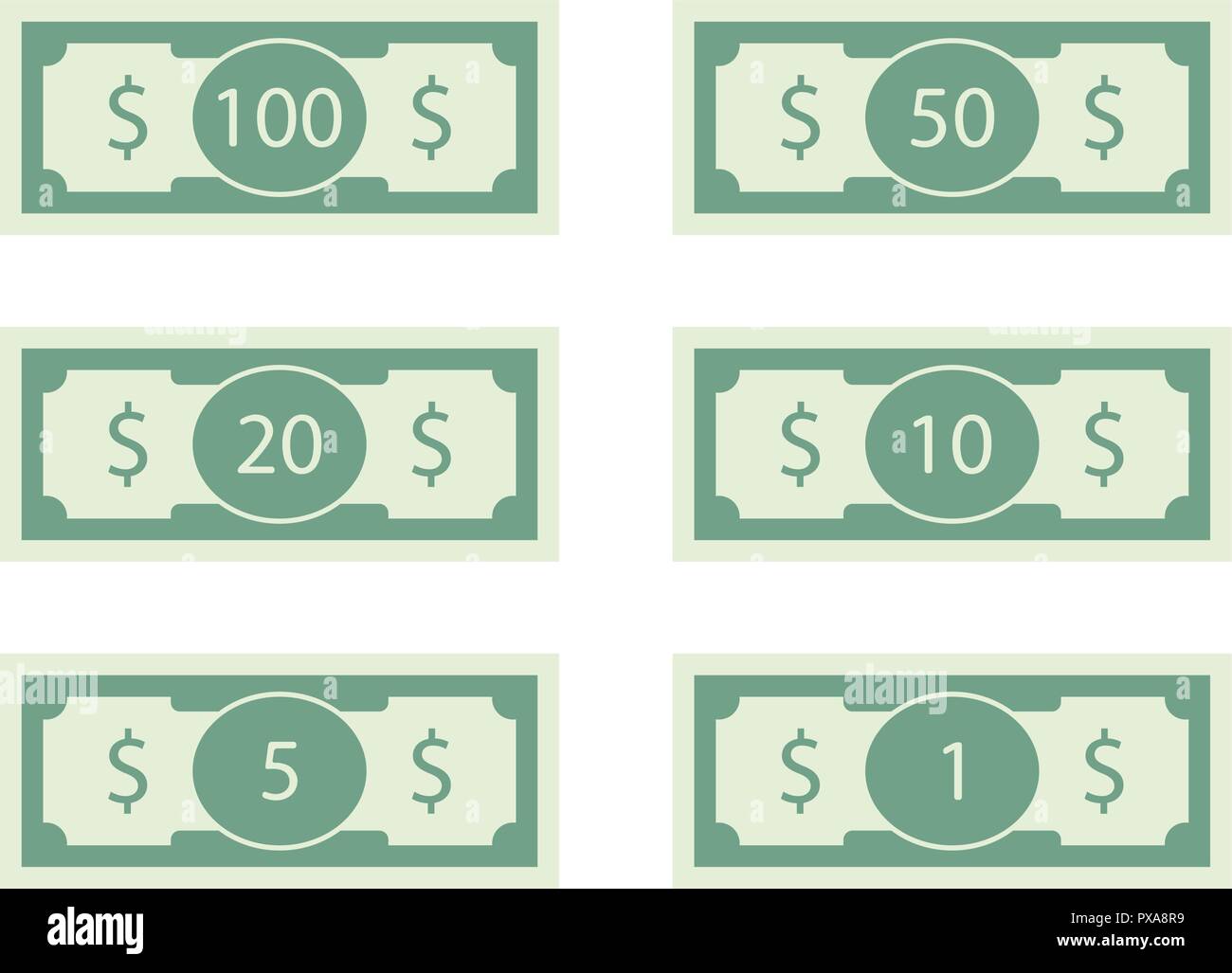 20 dollars bill Stock-Vektorgrafiken kaufen - Alamy