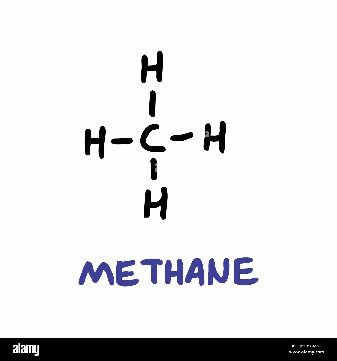 Methane molecule Stock-Vektorgrafiken kaufen - Alamy