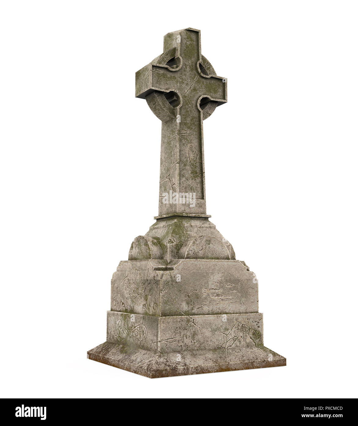 Keltisches kreuz grabstein Ausgeschnittene Stockfotos und -bilder - Alamy