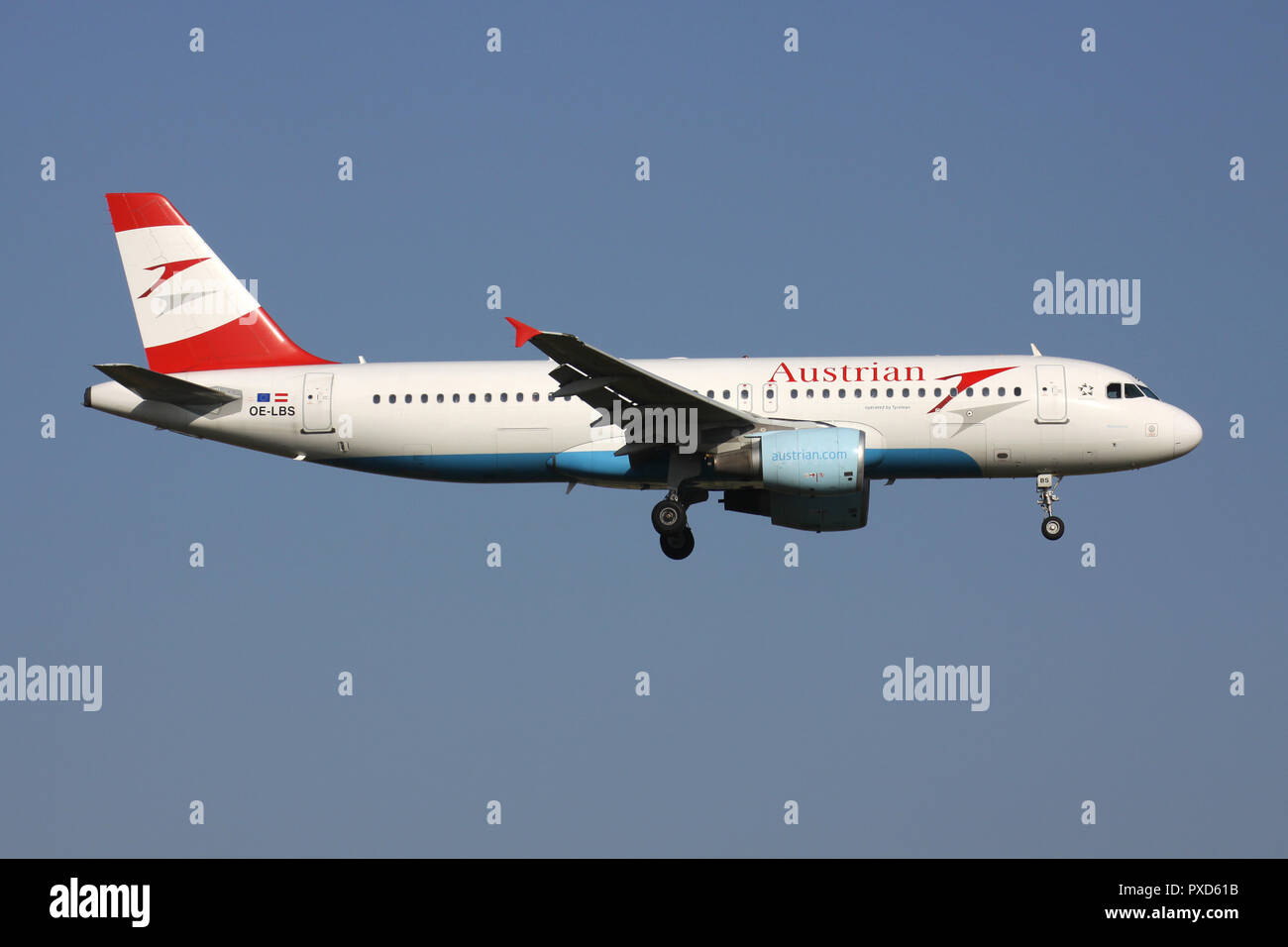 Austrian Airlines Airbus A320-200 (alte Livery) mit Registrierung OE ...
