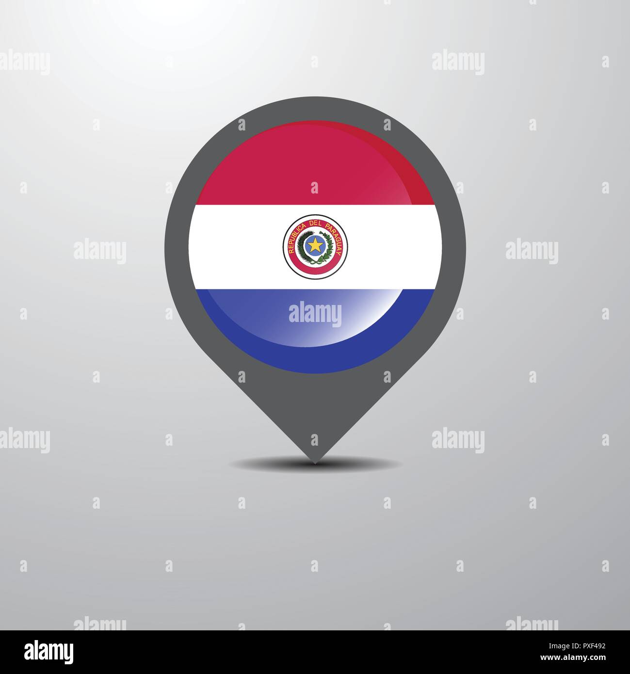 Paraguay karte pin -Fotos und -Bildmaterial in hoher Auflösung – Alamy