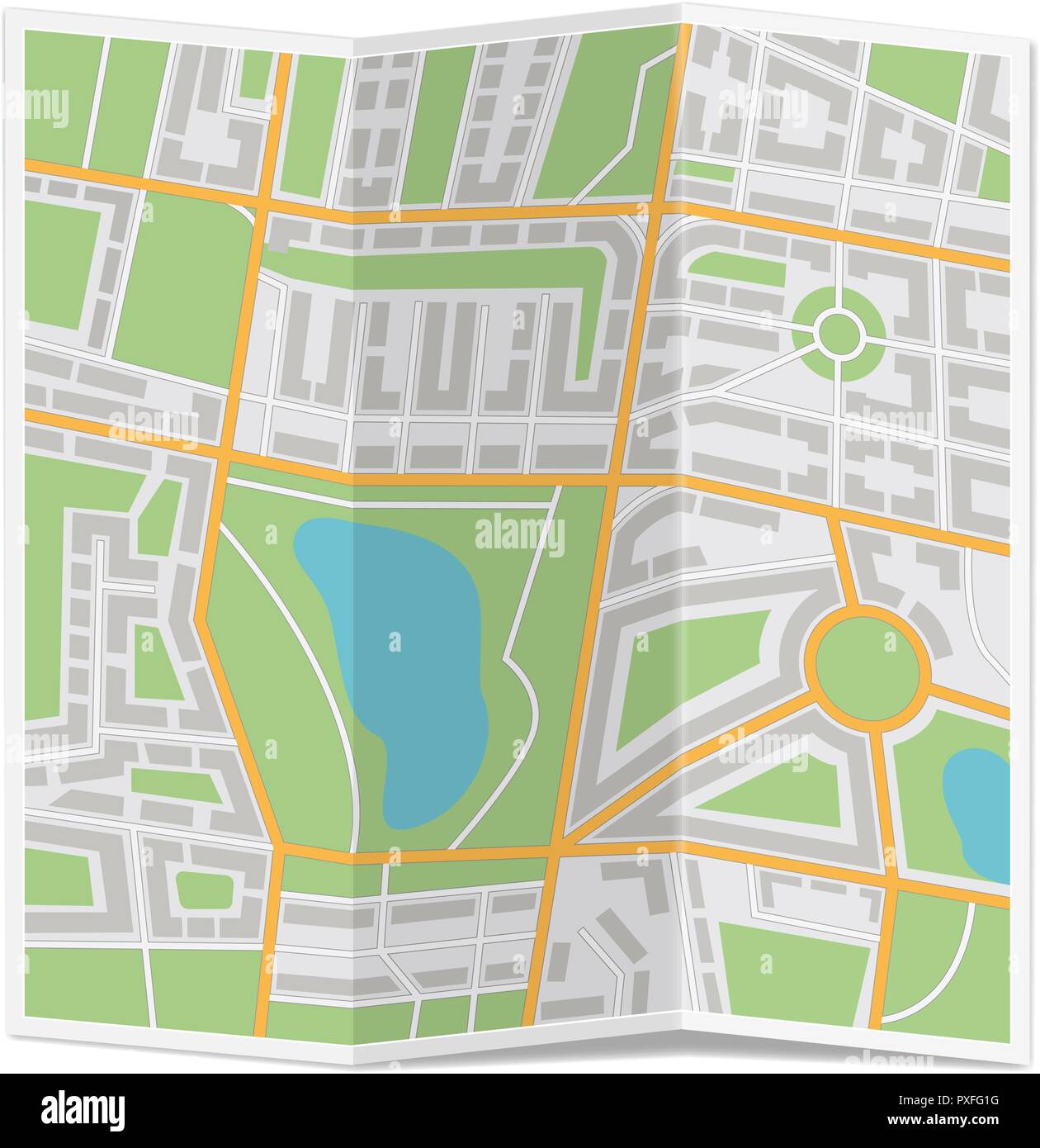 Stadtplan navigation Stock-Vektorgrafiken kaufen - Alamy