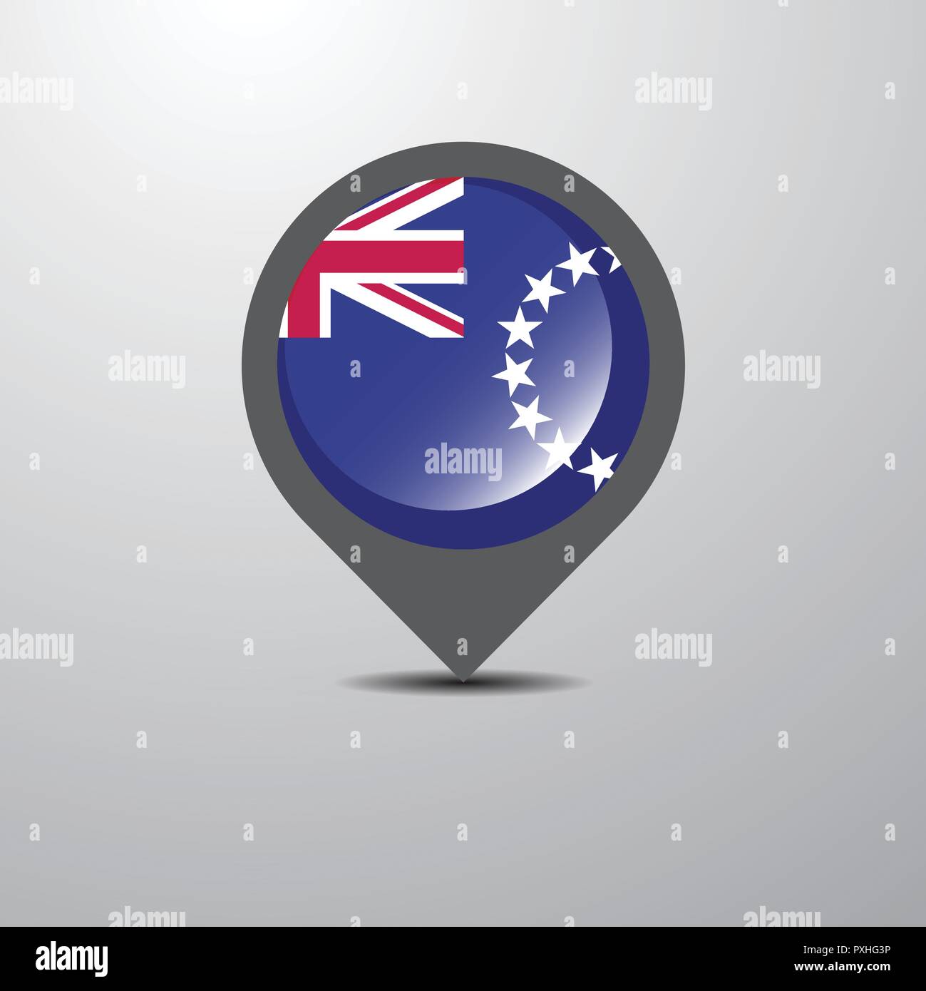 Rarotonga karte Stock-Vektorgrafiken kaufen - Alamy