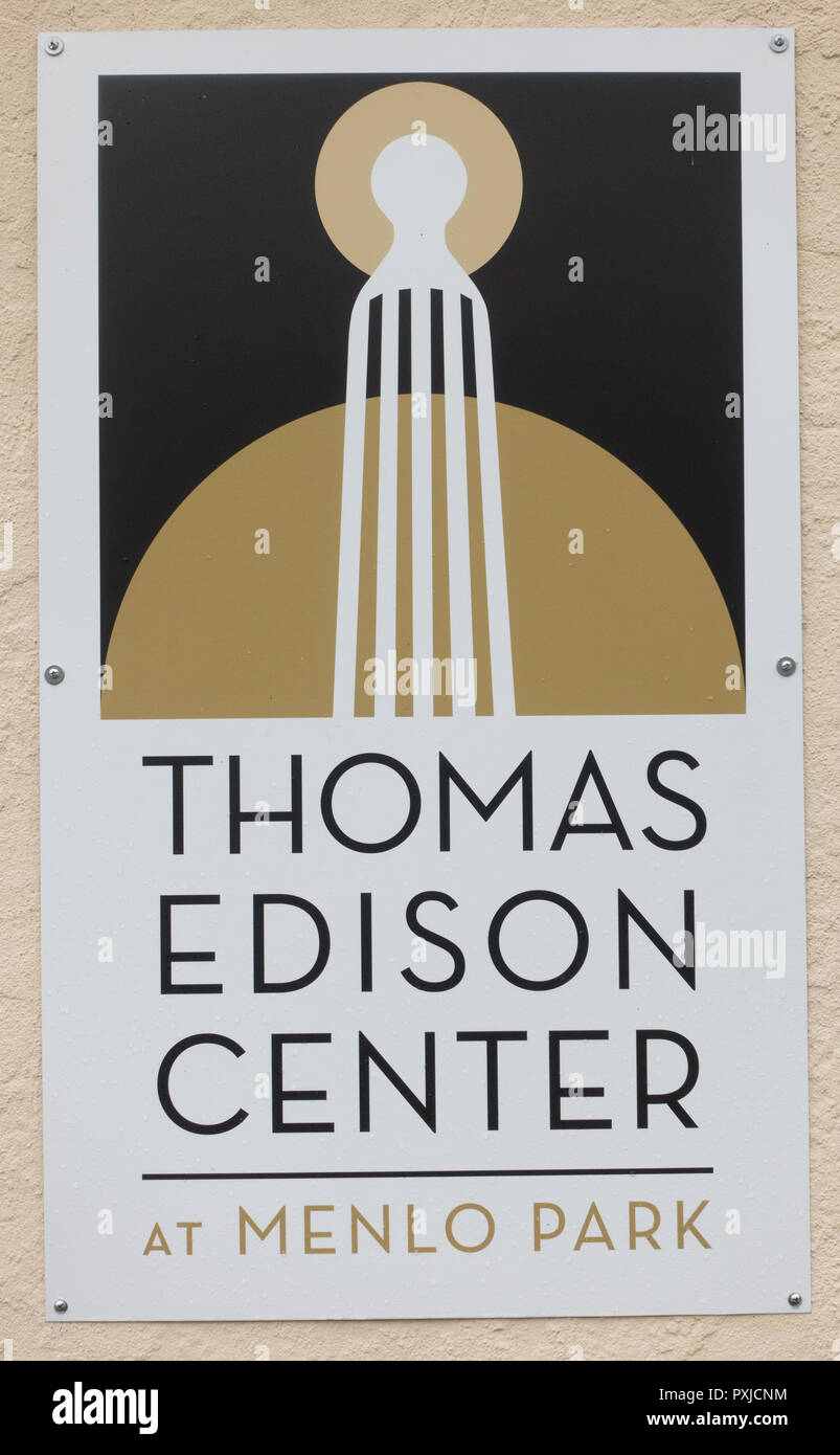 Thomas Edison Center in Menlo Park Museum Edison NJ Stockfotografie - Alamy